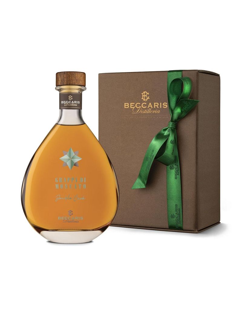 Beccaris - "Linea Shapes" Grappa di Moscato Double Cask millesimata 0,70 lt. + Box - Enoteca ...